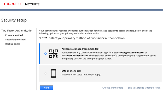 Guide to Dealing with Two-Factor Authentication (2FA) in NetSuite
